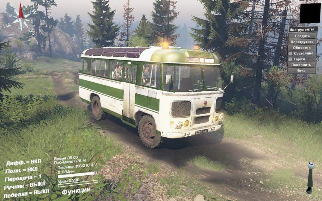 Paz 3201 all-wheel drive bus v1.0 Mod - Snowrunner / Mudrunner Mod