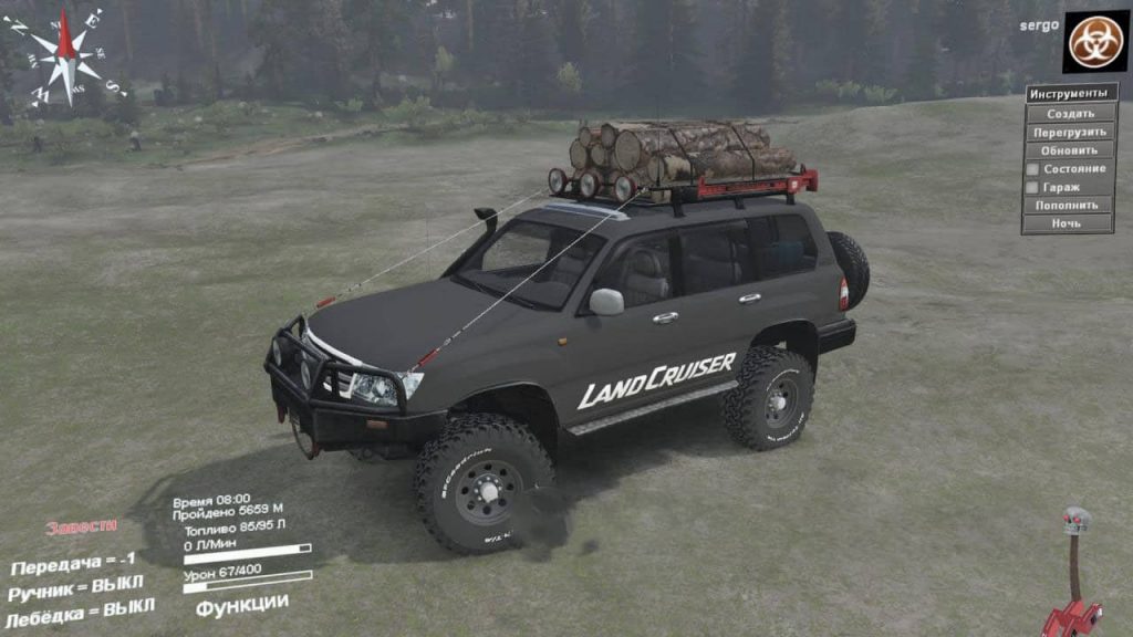 Toyota Land Cruiser 105 GX v1 Mod - Snowrunner / Mudrunner Mod