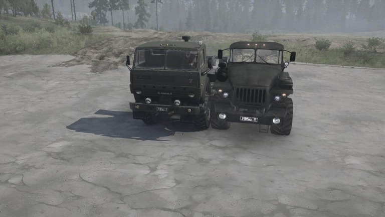 Ural-6614 / KamAZ-63501 Truck v18.11.19 - Snowrunner / Mudrunner Mod