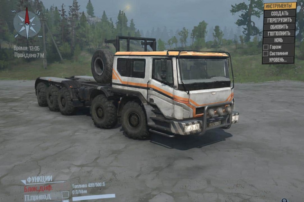 Azov-73210 Truck v1.0 - Snowrunner / Mudrunner Mod